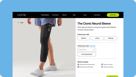 Cionic | Bionic Clothing for Mobility & Independence